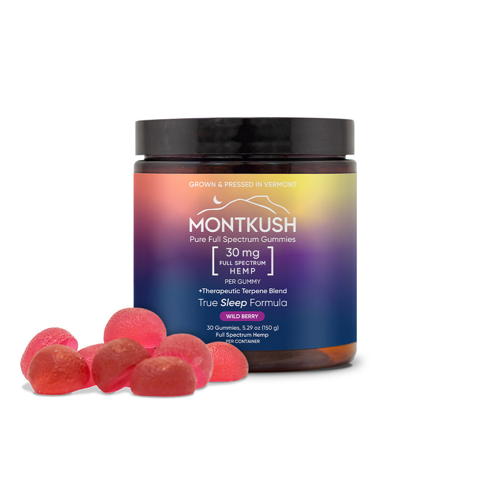 True Sleep Full Spectrum Hemp Gummies - Wild Berry – MONTKUSH Hemp